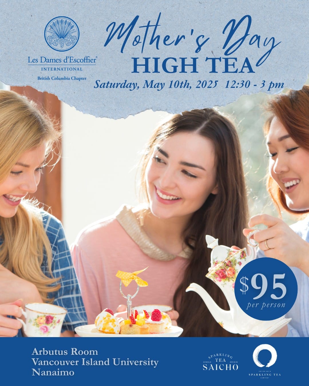 Les Dames Mother’s Day High Tea - Downtown Nanaimo